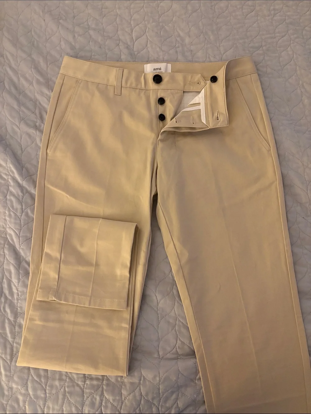 Ami | Pants | Ami Mens Tan Pants With Button Fly Only Worn Once | Poshmark